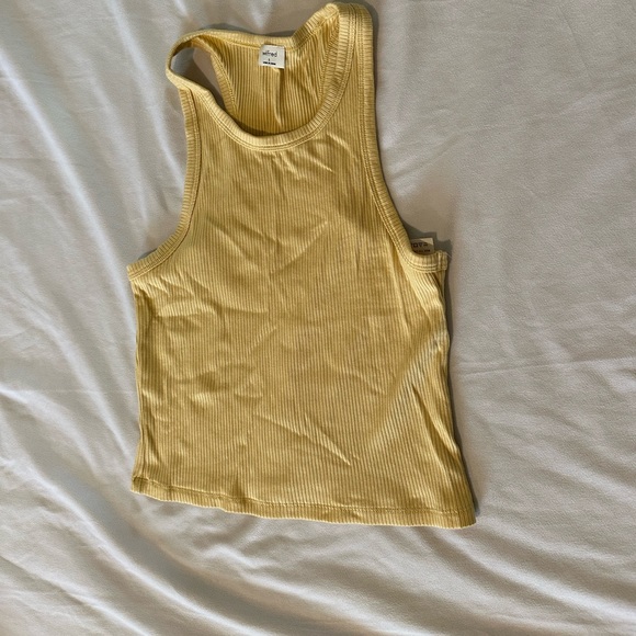 Wilfred | Tops | Wilfred Yellow Ribbed Tank Top Small | Poshmark